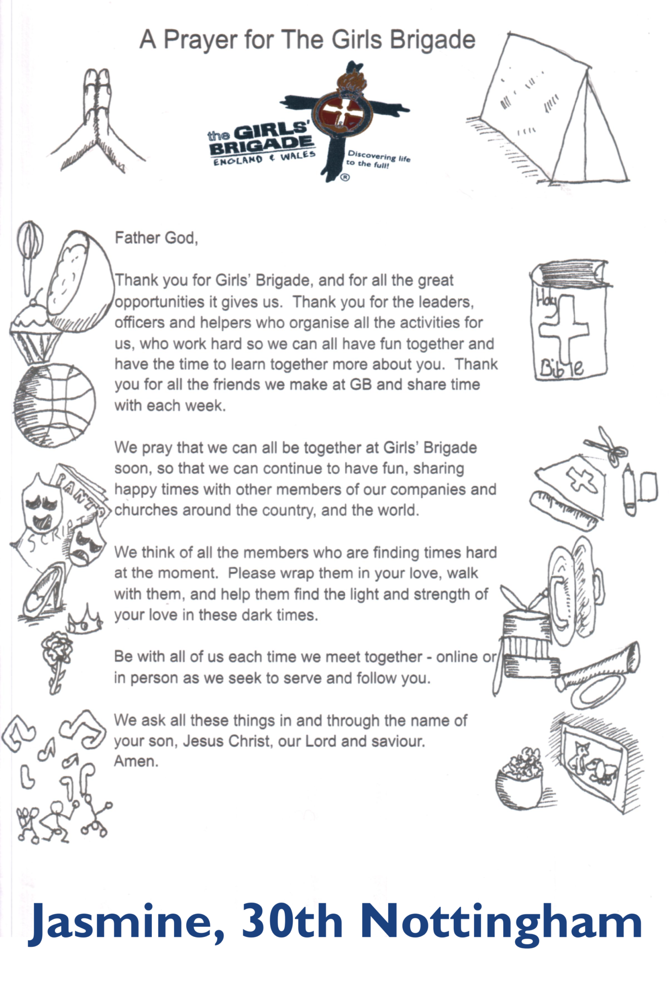 A prayer for GB in 2021 | Girls' Brigade Ministries